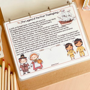 Thanksgiving Busy Book Printable Kids Activity Book Toddler Learning ...