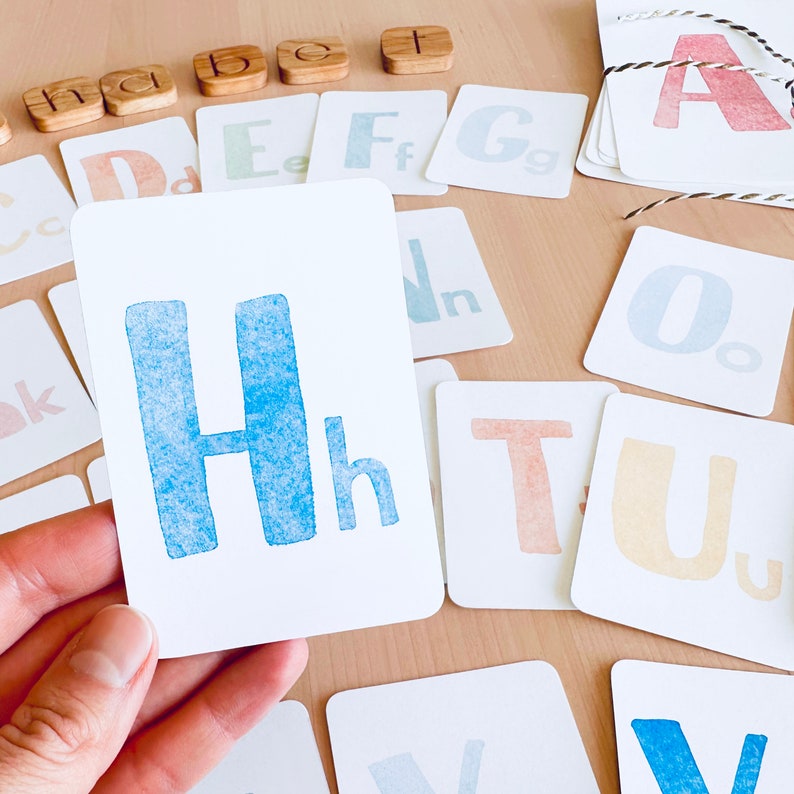 Alphabet Flash Cards Beginning Sounds Cards Learning ABC - Etsy