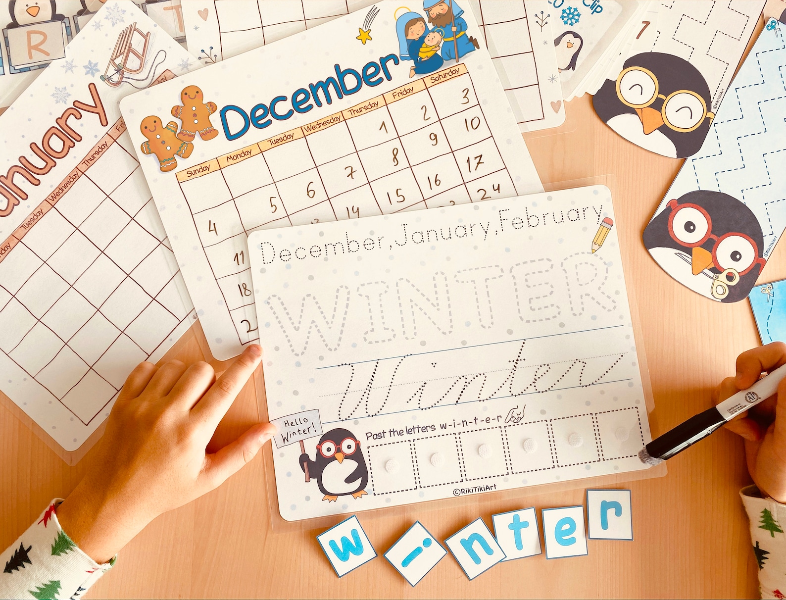 Winter Activities for Kids Printable Kindergarten Pre-k Winter - Etsy