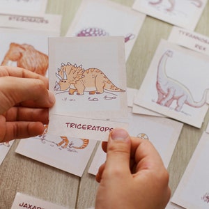 Dinosaur Flashcards, Printable Montessori Materials, Homeschool ...