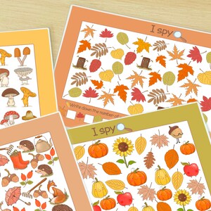 Fall I Spy Game for Toddler I Spy Printable Activities Fall Autumn ...