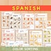 Spanish Color Sorting Activity Montessori Printable Matching Activities ...