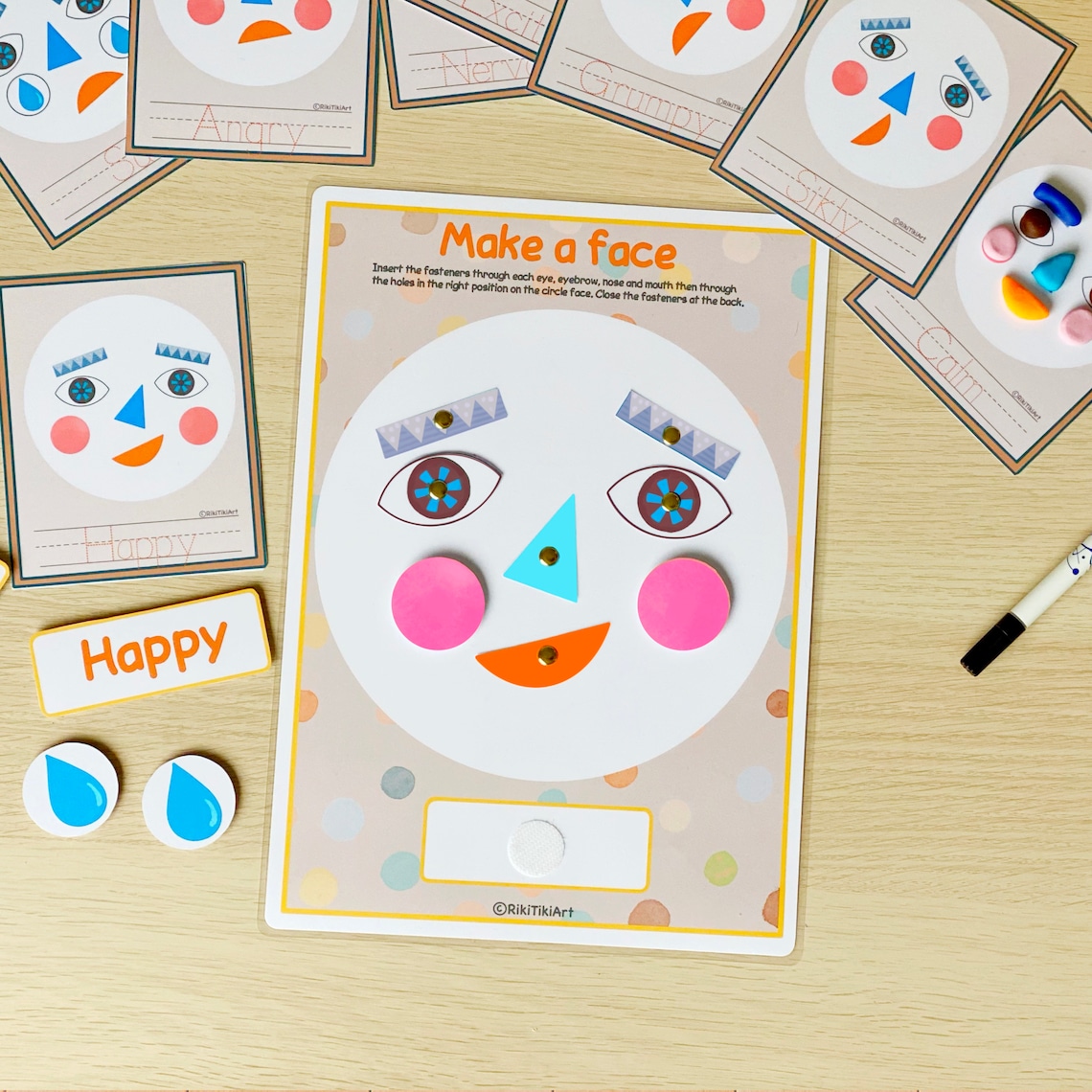 Printable Emotions Activity for Toddlers Feelings Kindergarten Pre-k ...