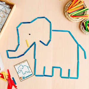 Animals Popsicle Sticks Activity for Toddlers Montessori Printable ...