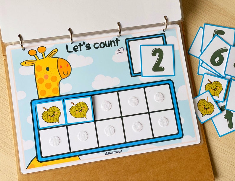 Numbers 1-10 Count and Match Math Activity for Toddler - Etsy