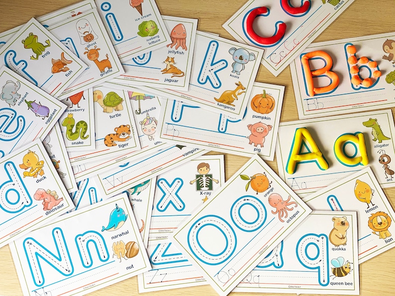 Preschool Printables Alphabet Play Doh Mats Printable Toddler | Etsy