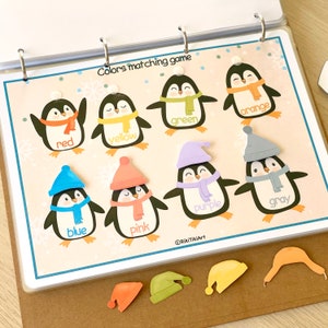 Winter Busy Book Printable Preschool Curriculum Learning Binder ...