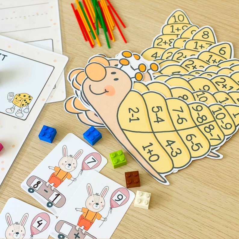 Math Printable Worksheets Preschool Curriculum Homeschool - Etsy