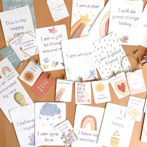 24 Positive Affirmation Cards for Kids Printable Nursery Decor Quotes ...