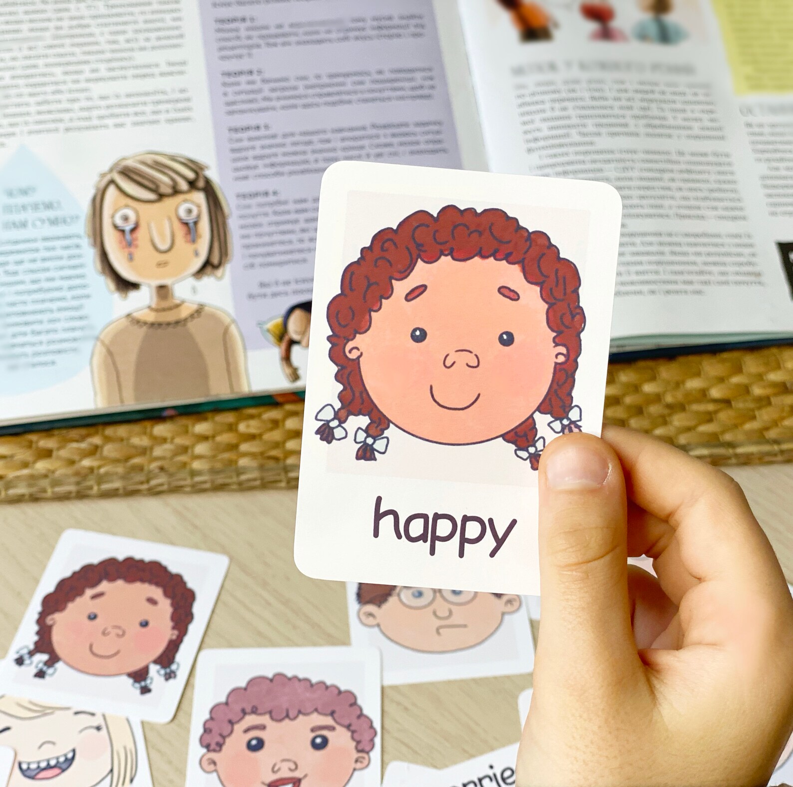 Emotion Flashcards Montessori Printable Learning Resources Toddler ...