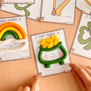 St Patricks Day Play Dough Mats Preschool Activities for Kids ...