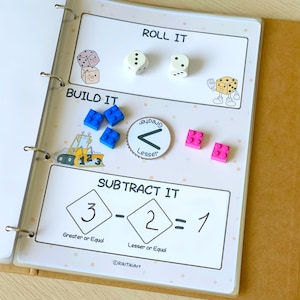 Maths Busy Book Printable Toddler Activities Preschool Curriculum ...