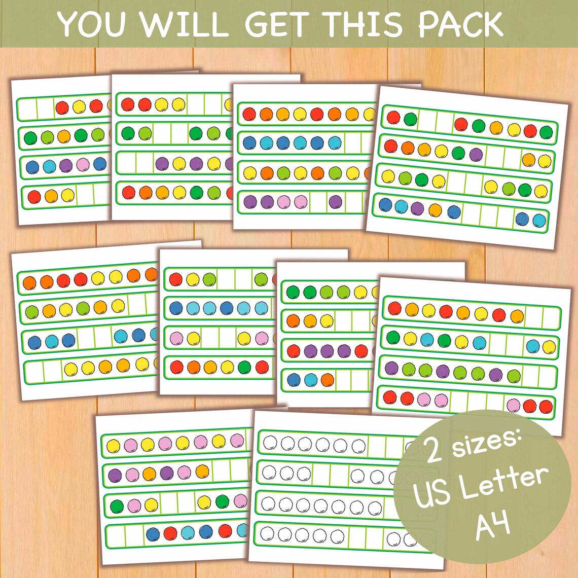 Pom Pom Patterns Activity for Toddlers Color Sorting Occupational ...