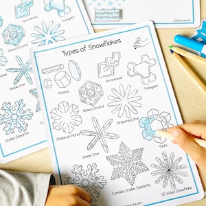 Snow Unit Study Snowflakes Printable Resources Homeschool Learning ...