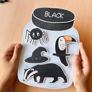 Color Matching Activities Vs Coloring Pages, Color Sorting Jars ...