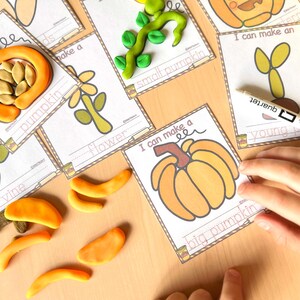 Pumpkin Play Dough Mats Fall Fine Motor Skills Pumpkin Activity Kids ...