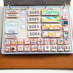 Homeschool Wall Calendar Perpetual Calendar Kids Calendar, Classroom ...