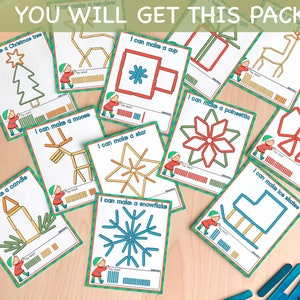 Winter Popsicle Sticks Mats Printable Christmas Activities for Kids ...