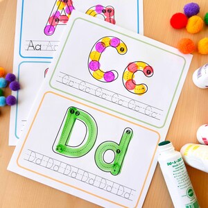 ABC Tracing Cards Letters Formation Flashcards, Alphabet Tracing ...