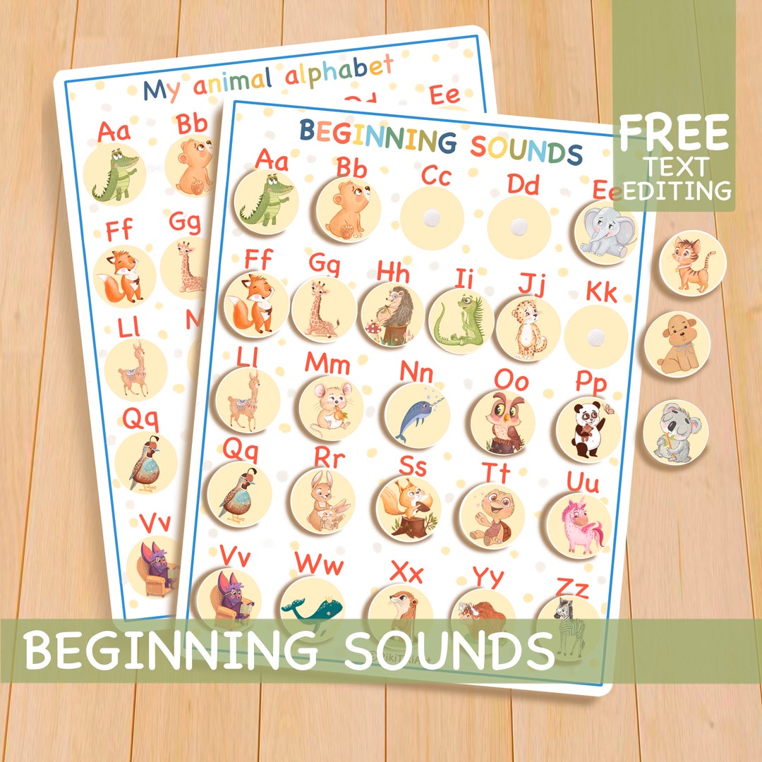 Busy Book Worksheet Preschool Curriculum, Beginning Sounds Printable ...
