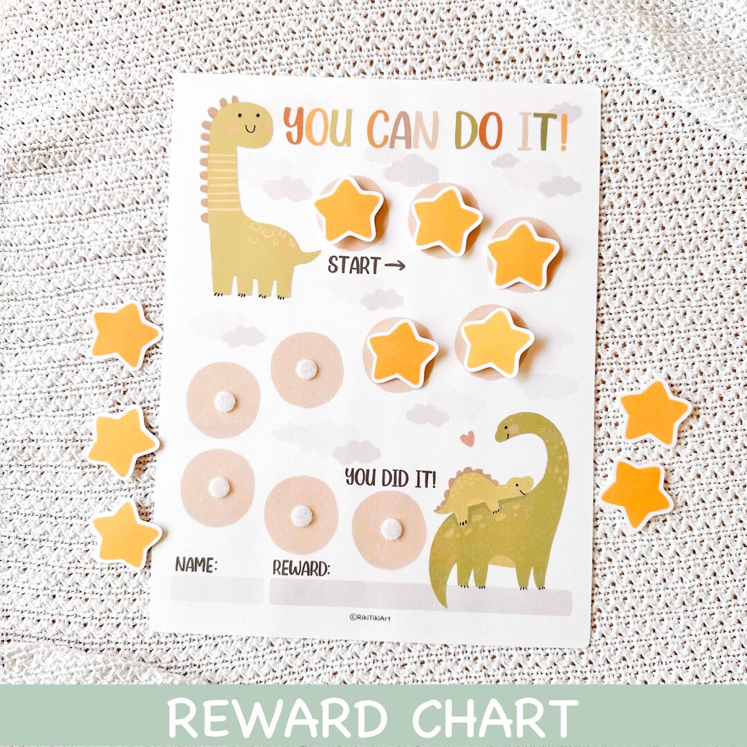 Dinosaur to Do List for Kids Printable Reward Chart Goal Chart for ...