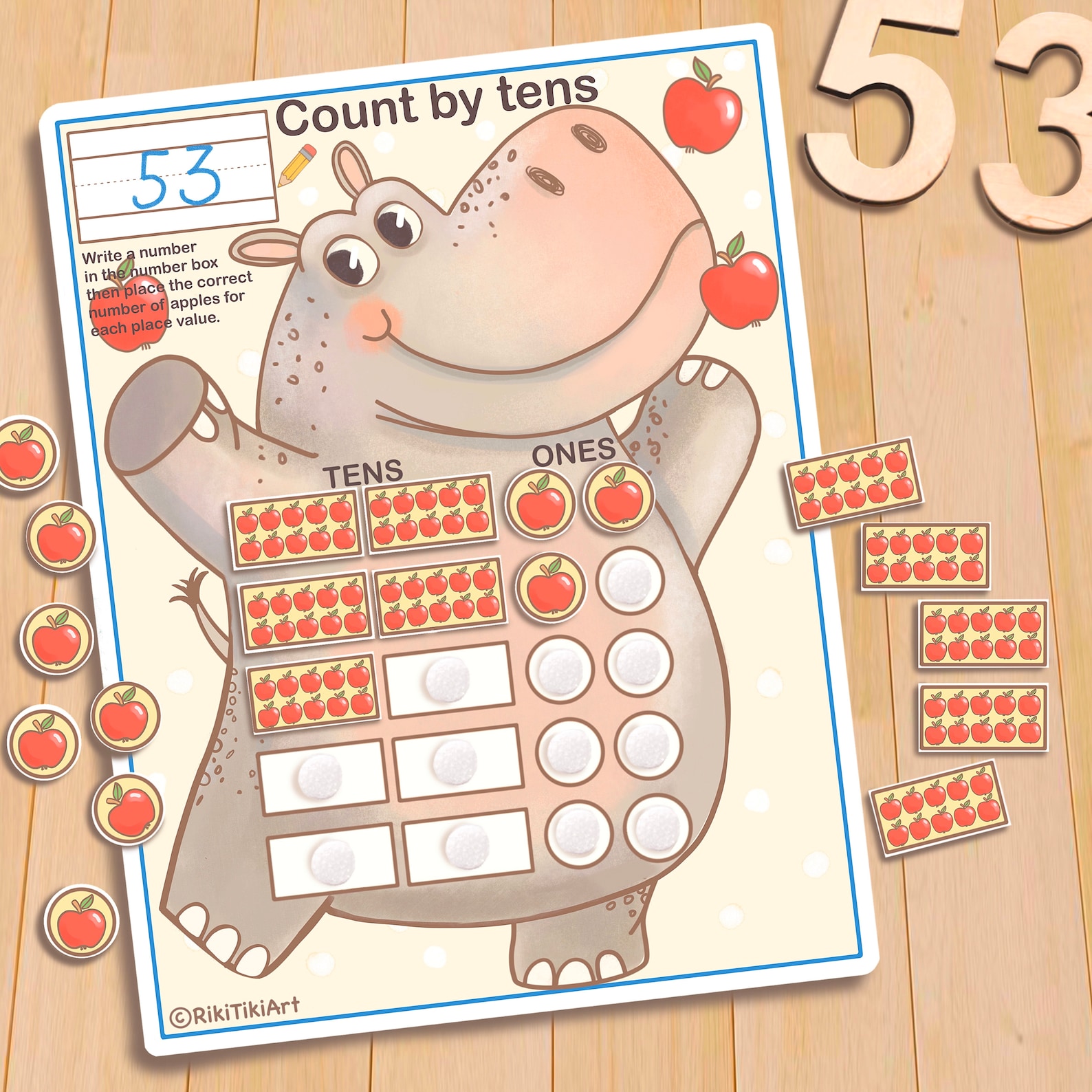 Printable Counting Practice Preschool Worksheets Preschool - Etsy Canada