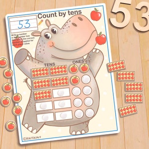 Printable Counting Practice, Preschool Worksheets, Preschool Curriculum ...