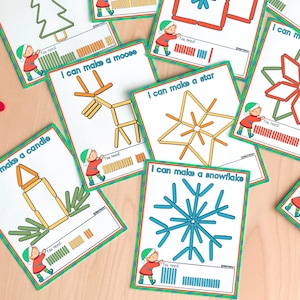 Winter Popsicle Sticks Mats Printable Christmas Activities for Kids ...