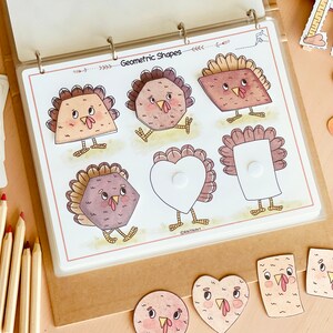 Thanksgiving Busy Book Printable Kids Activity Book Toddler Learning ...