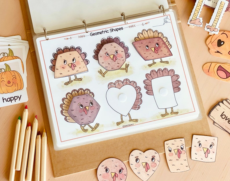 Thanksgiving Busy Book Printable Kids Activity Book Toddler - Etsy