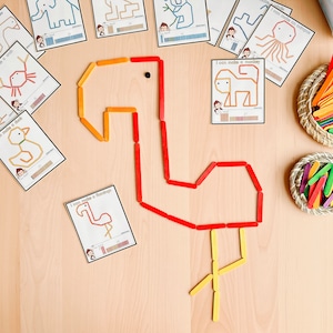 Animals Popsicle Sticks Activity for Toddlers Montessori Printable ...