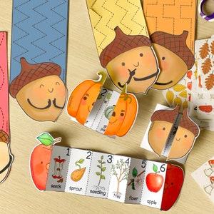 Fall Activities for Kids Printable Homeschool Learning Kindergarten Pre ...