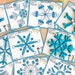Snowflakes Play Dough Mats Montessori Winter Activities - Etsy