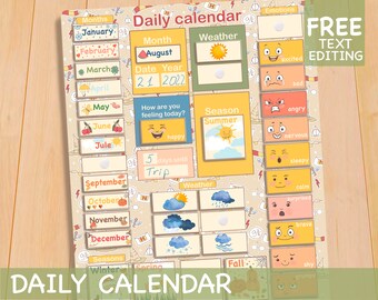 Emotions Calendar - Etsy