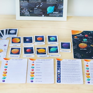 Solar System Pack - Montessori Materials, Educational Prints, Toddler ...