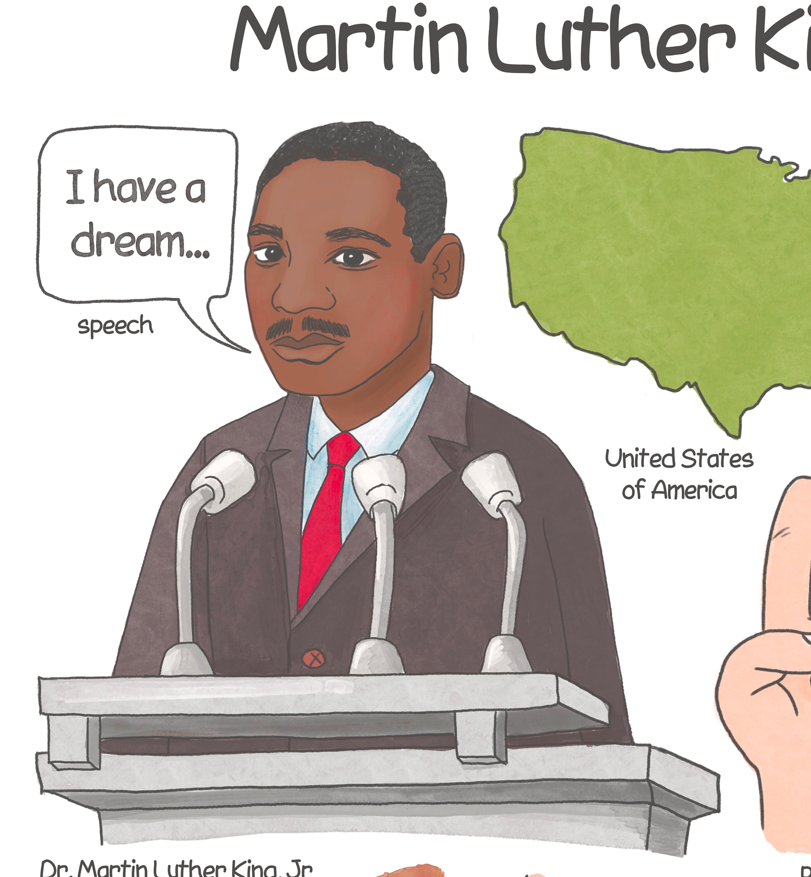 MLK Jr. Day Educational Poster: American History Classroom Art (digital ...