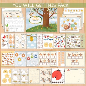 Spring Busy Book Preschool Learning Binder Personalized Toddler Busy ...