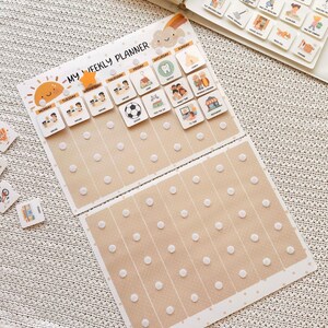 Kids Daily Calendar Printable Routine Planner, Editable Weekly Planner ...
