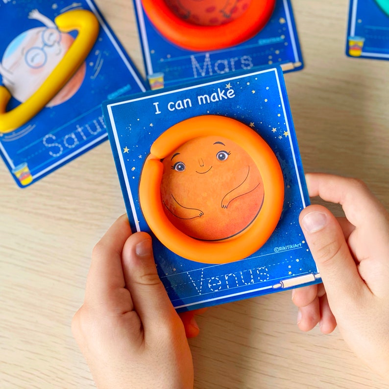 Solar System Play Dough Mats Astronomy Play Doh Activity Mats - Etsy