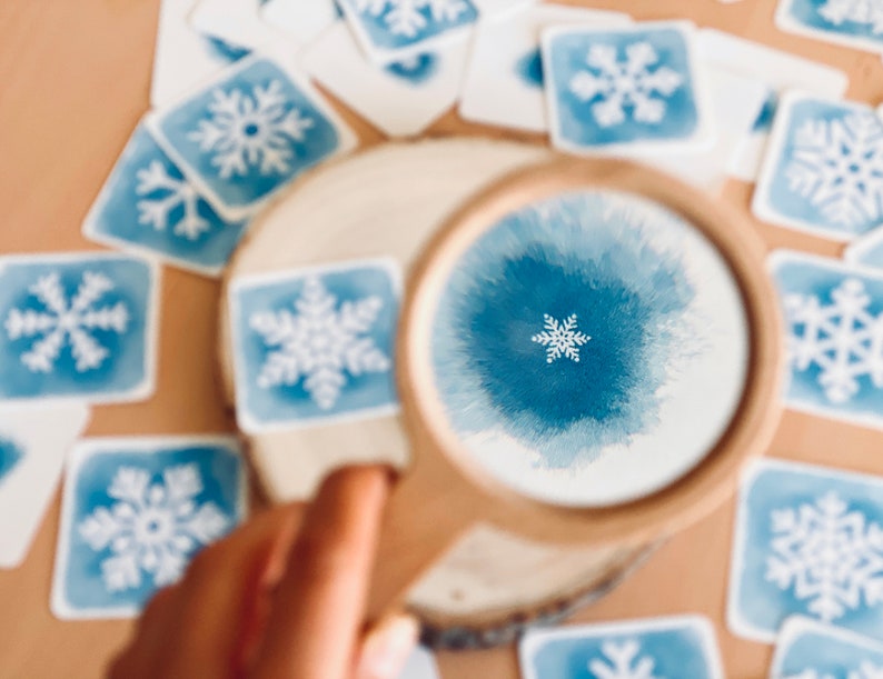 Snowflakes Study Activity Christmas Activities for Kids Montessori ...