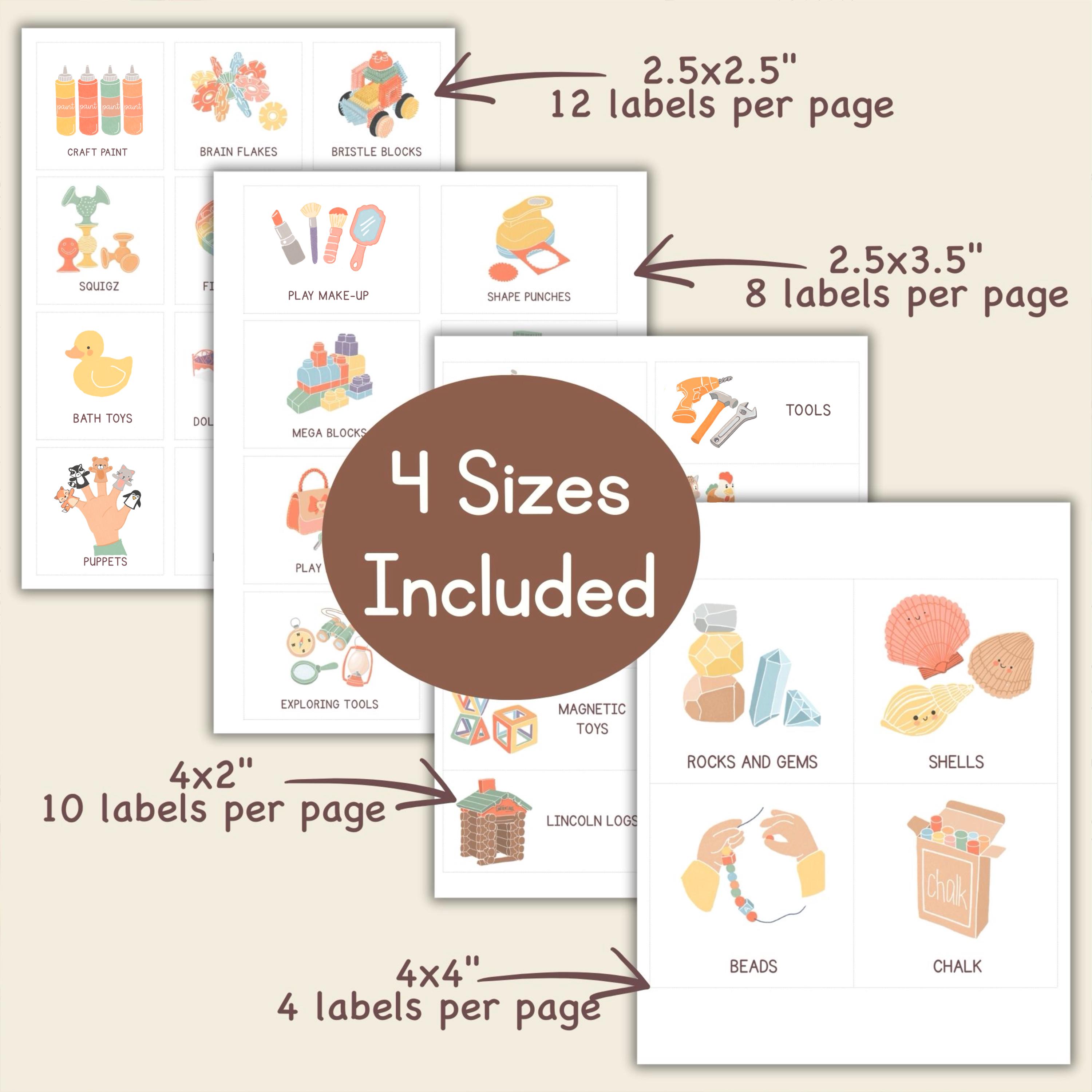Toy Bin Labels Editable Toy Storage Labels Daycare Trofast Labels ...