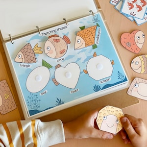 Ocean Animals Toddler Busy Book Printable Learning Binder Homeschool ...