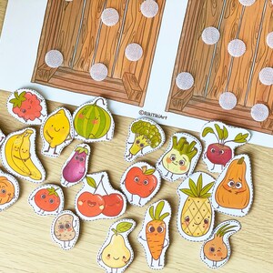 Fruits and Vegetables Sorting Activity Educational Preschool Worksheets ...