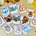 Forest Animals Play Doh Mats Visual Cards, Printable Play Dough Toddler ...