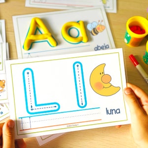 Spanish Alphabet Play Dough Mats Preschool Printables Toddler ...