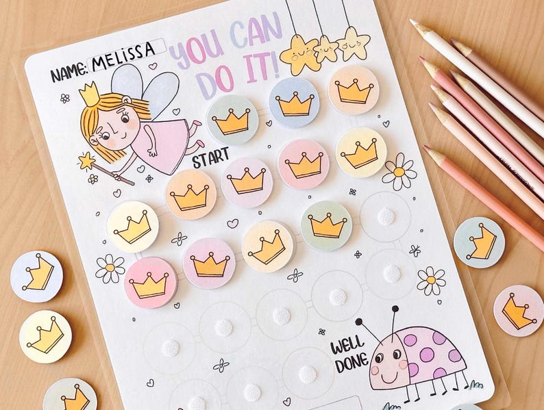 Fairy Reward Chart Printable Kids Activities Behavior Chart Fairy to Do ...