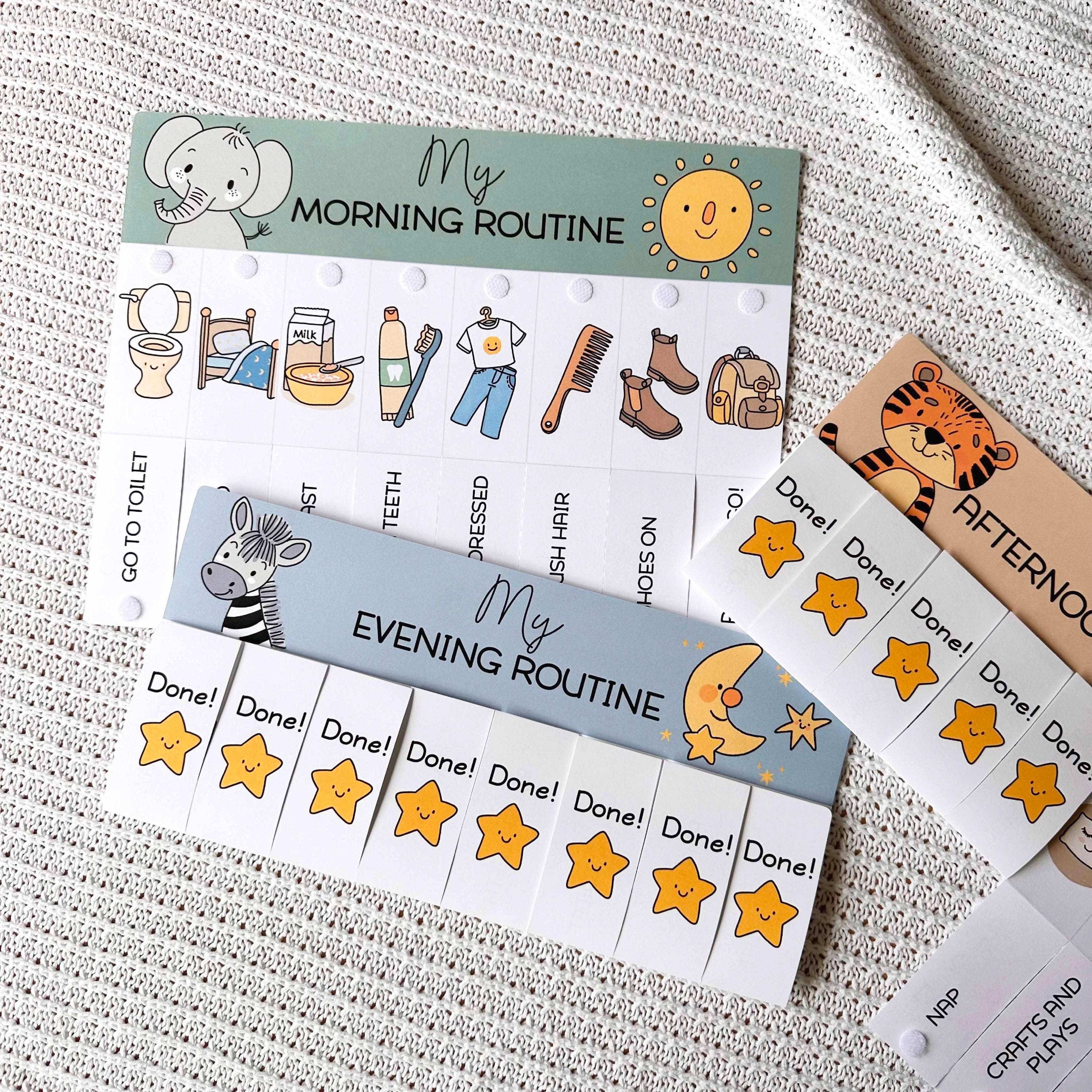 Toddler Daily Routine Chart: Printable Visual Aid (PDF Download) - Etsy