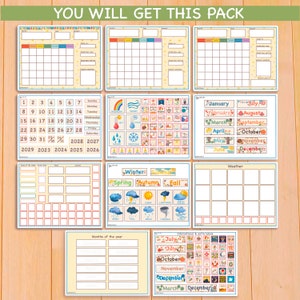 Homeschool Wall Calendar Perpetual Calendar Kids Calendar, Classroom ...