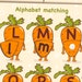 Alphabet Matching Activity Upper Lower Case Letter Learning, Toddler ...