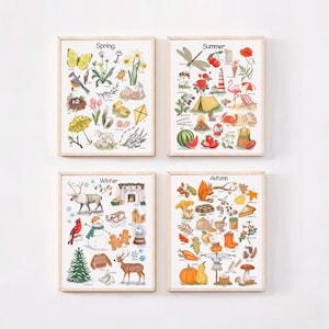 20 Holidays and Seasons Posters Bundle Homeschool Educational Classroom ...